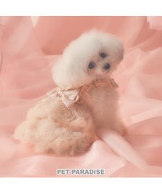 cherircouture ローズチュールワンピース 《ピンク》 小型犬 cherircouture ローズチュールワンピース 《ピンク》 小型犬